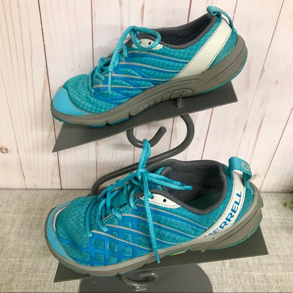 Merrell | Shoes | Merrell Aqua Blue Outdoor Hiking Shoes Size 65 | Poshmark